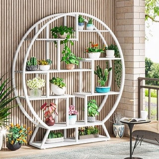 Round Bookcase and book shelves, Etagere Bookcase for living room ...