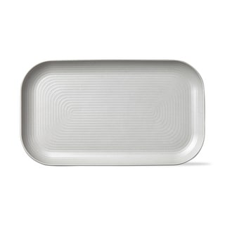 Gray Brooklyn Melamine Plastic Dinning Serving Platter Dishwasher Safe ...
