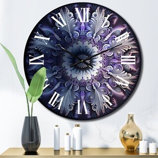 Designart "Cosmic Mandala In Mystical Purple" Boho Mandala Oversized ...