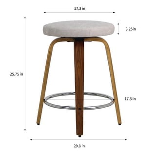 Wovenbyrd Round Counter Stool with Swivel Seat - Bed Bath & Beyond ...
