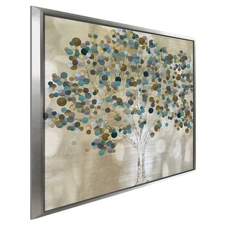 "A Teal Tree" Print on Floating Canvas - Bed Bath & Beyond - 36404056