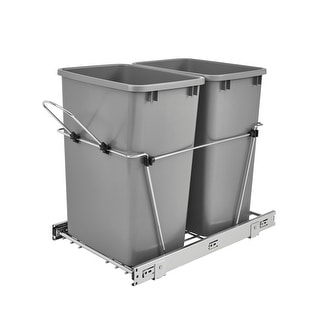 Rev-A-Shelf Double 35 Quart Sliding Pull-out Waste Bin Containers - Bed ...