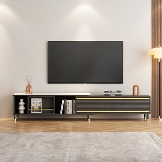 JASIWAY Light Luxury Modern Rectangle TV Stand - Bed Bath & Beyond ...