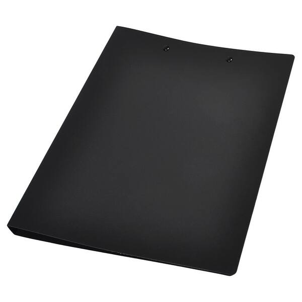 Black Plastic Shell Dual Clips A4 Paper Reports Documents Folder - Bed ...