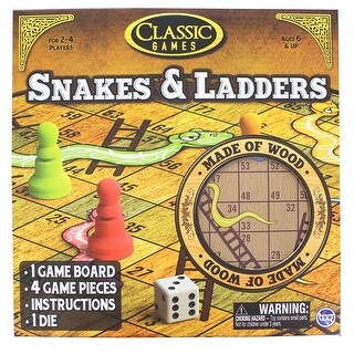 Classic Games Wood Snakes & Ladders Set - Bed Bath & Beyond - 38425331
