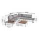 Eldon Outdoor Sectional Sofa Set by Christopher Knight Home - Bed Bath ...