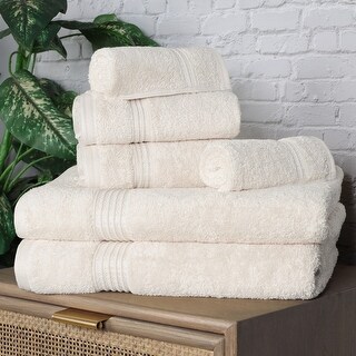 Superior Egyptian Cotton Absorbent Medium Weight Towel Set - Bed Bath ...