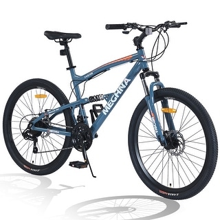 Men's and Women's 26-Inch Dual Suspension Mountain Bike with 21-Speed ...