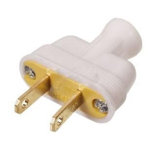 15 AMP Unique White 2 Wire Plug Plastic American Imaginations - Bed ...