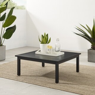 Clark Outdoor Metal Coffee Table Matte Black - Bed Bath & Beyond - 37158193