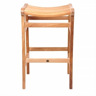 Teak Backless Bar Chair Manhattan - Bed Bath & Beyond - 39213711