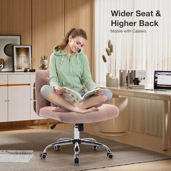 Armless fabric desk chair store