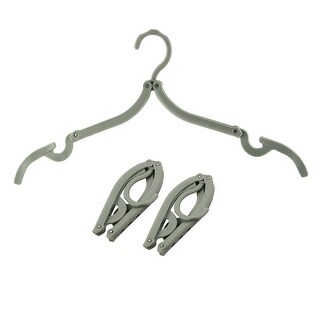 Home Plastic Cloth Drying Coat Hanging Bracket Foldable Hook Light ...