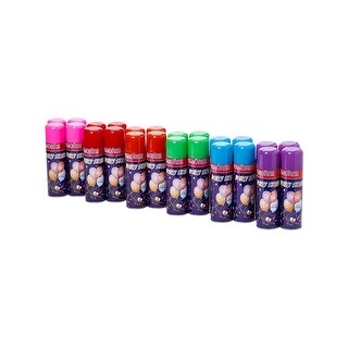 24 Cans Party Pack of Party Streamer Spray Silly String Cans, Birthday ...