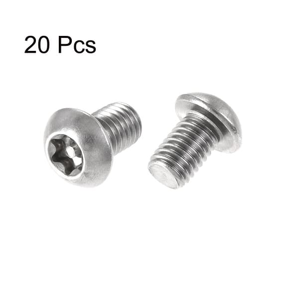 M8x12mm Torx Machine Screw 20pcs Pan Head Screws w T40 L-Type Wrench ...