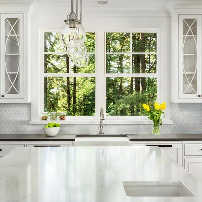 Merola Tile Textile Basic Hex Silver 8-5/8" x 9-7/8" Porcelain Floor ...