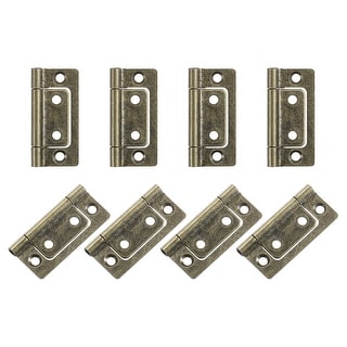 8Pcs 2x1 Inch Door Hinges Non-Mortise No Noise Electrophoresis - Bed ...