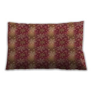 Ahgly Company Patterned Indoor-Outdoor Chilli Pepper Red Lumbar Throw ...