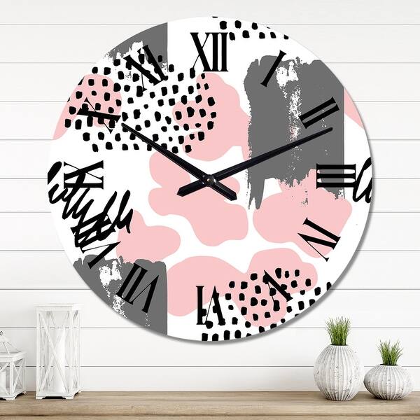polka dot clock