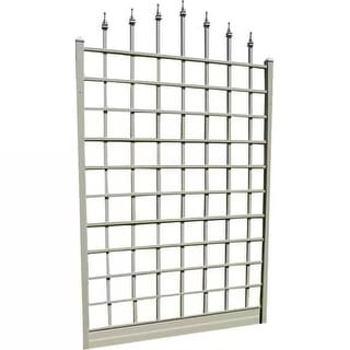 Mocha Brown PVC Outdoor Garden Trellis, 8-Foot Lattice Panel with ...