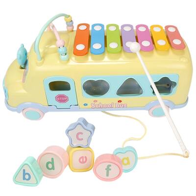 New Simulation Piano Developmental toys Rainbow Piano Car Toy for Kids ...