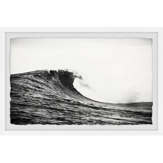 'Big Wave Surfing' Framed Painting Print - Bed Bath & Beyond - 34400390