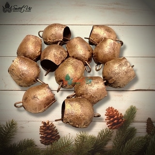 Mongolian Style Tin Bells Metal Striker Cattle Bell Dozen Piece - Bed ...