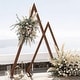 Wood Wedding Arch for Ceremony Triangle Arbor Backdrop Stand Outdoor ...