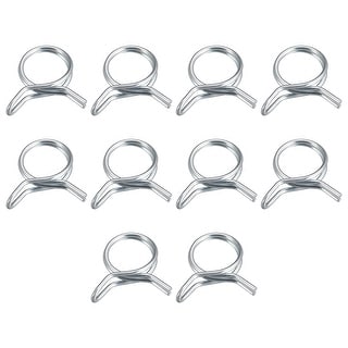 Double Wire Spring Hose Clamp, 10pcs 65Mn Steel 11mm Spring Clips ...