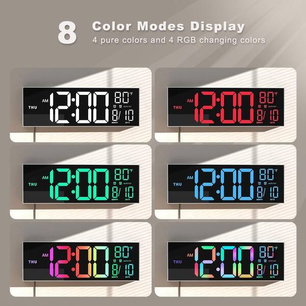 digital clock display on screen