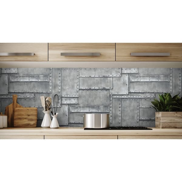 NextWall Fuselage Panel Peel and Stick Removable Wallpaper - 20.5 in. W ...