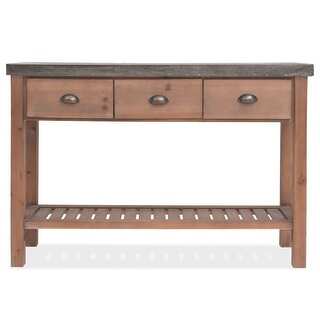 Console Table Solid Fir Wood 48"x13.8"x31.5"with 3 Drawer - 48" - Bed ...