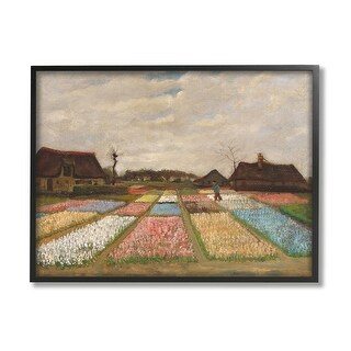 Stupell Bulb Fields in Holland Vincent van Gogh Classic Painting Framed ...