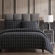 HiEnd Accents Windowpane Plaid Modern Rustic Bedding 3 Piece Comforter ...