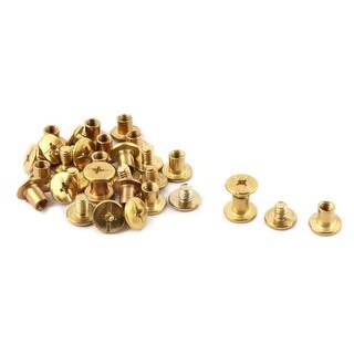 M6x7mm Metal Binding Album Docking Rivet Scrapbooking Screw Post Gold ...