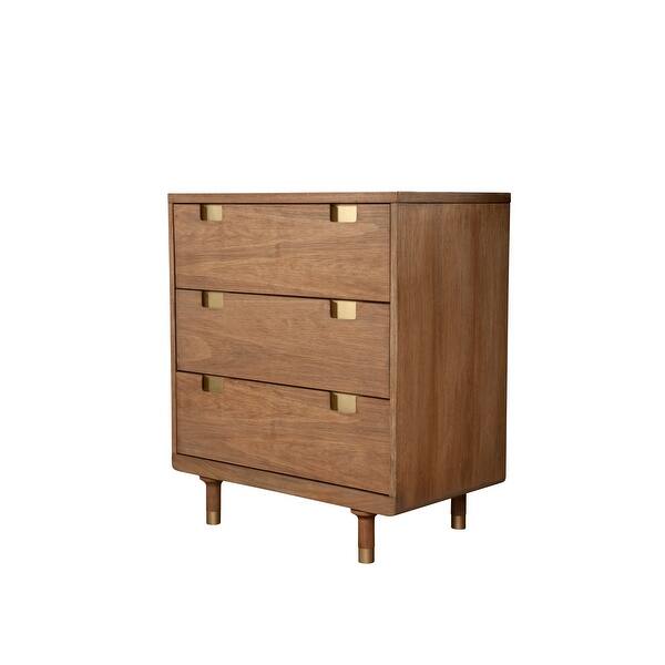 1568APB Sand Modern Compact 3 Drawer Chest - Bed Bath & Beyond - 38307913