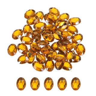 Acrylic Oval Gems Flat Back Artificial Rhinestones for DIY Crafts Bead ...