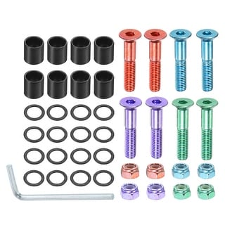 0.98" Skateboard Hardware Kit Mounting Screws Nuts Washers Bearings ...