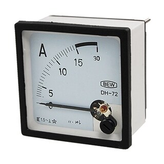 AC 0-15A Analog Current Screw Mounted Panel Ammeter - AC 0-15A - Bed ...