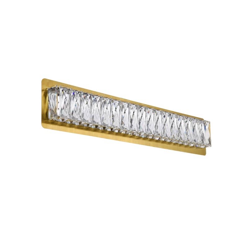 Madelyn Integrated LED Wall Sconce in Gold - Bed Bath & Beyond - 30105765