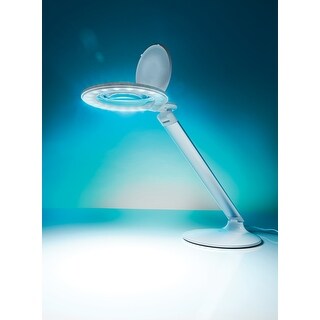 Daylight Halo 8D Table Magnifier-White & Silver - Bed Bath & Beyond ...