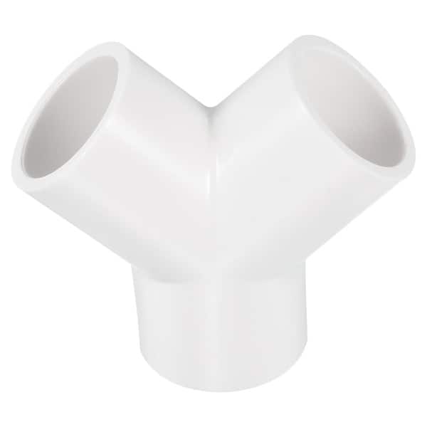 0.8" PVC Pipe Fittings 3 Way Y Shape Water Joint Connectors Adapters ...