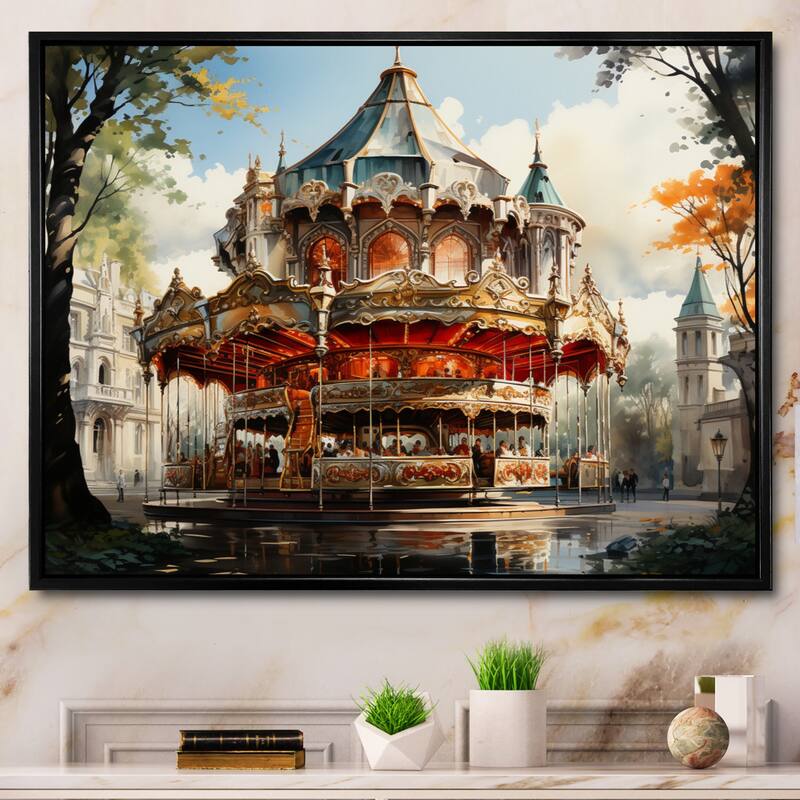 carousel framed art