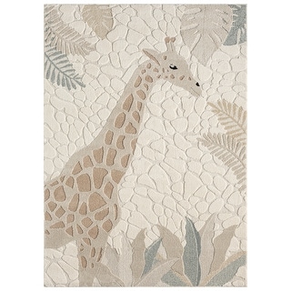 TOWN & COUNTRY PLAY Jungle Giraffe Kids Area Rug - Bed Bath & Beyond ...