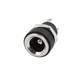 5.5mm x 2.1mm DC Socket Panel Mounting Power Adapter with Screw Nut ...