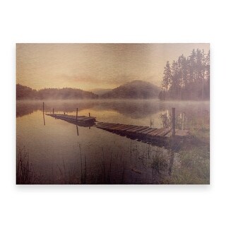 Marc Pelissier 'Color Patch' Floating Brushed Aluminum Art - Bed Bath ...