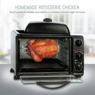 MaxiMatic 6 Slice Toaster Oven Broiler with Rotisserie Grill and ...