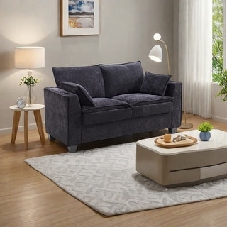 52.36" Plywood 2-Seater Sleeper Sofa with Memory Foam Topper - Solid ...
