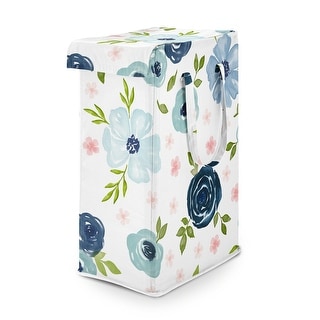 Sweet Jojo Designs Blush Pink Navy Blue Boho Floral Girl Foldable ...