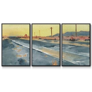 Deserted Highway I - Multi Piece Framed Canvas - Bed Bath & Beyond ...